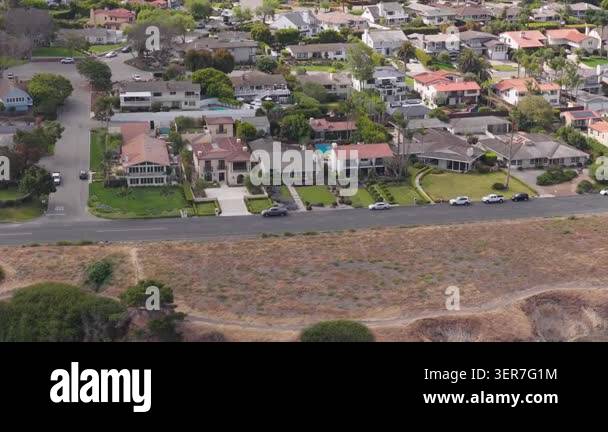 Palos Verdes Peninsula coastal community showcasing luxury homes, green ...