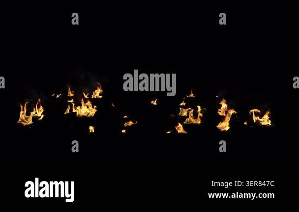 Small patches of ground slowly burning - VFX element, 60 fps, 4K Pro ...