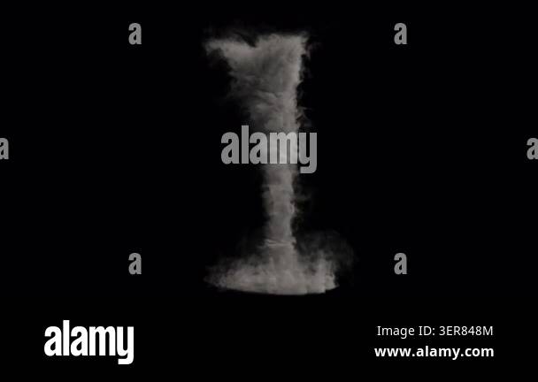 Isolated gray tornado VFX element with ground debris dust cloud - 60 ...
