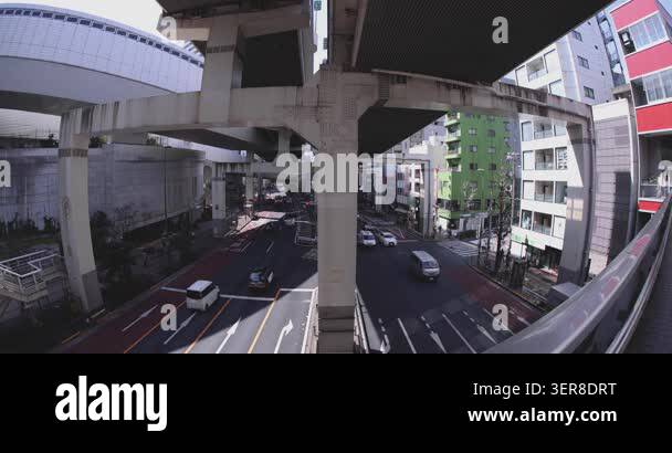 A cityscape of traffic jam at the downtown street in Ikejiri Tokyo ...