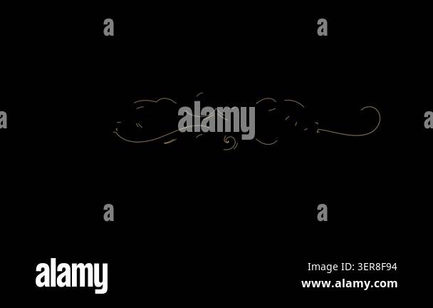 Elegant golden swirls dance across a dark background. Classic design ...