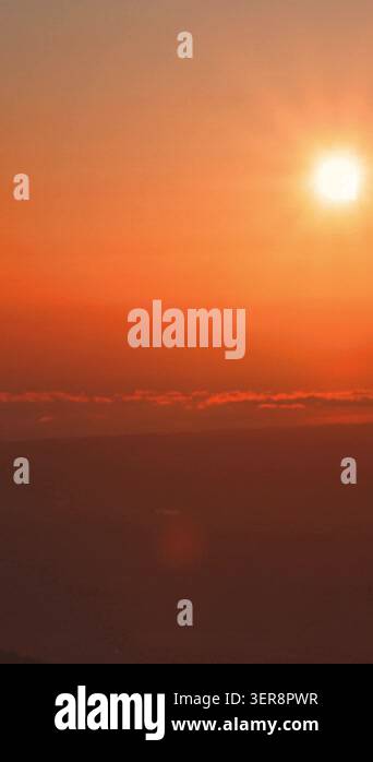 beautiful sunset in the mountains Stock Video Footage - Alamy