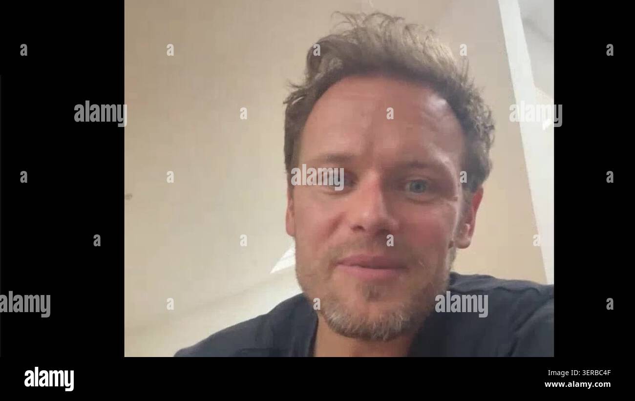 Outlander star Sam Heughan 'so proud' of Scotland team and fans Stock ...