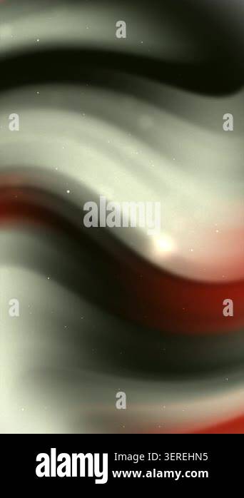 Soft waves of red, white, and gray flow gently. Blurry motion creates a ...