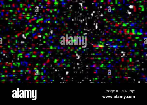 Colorful shimmering light particles glowing softly in dark scene ...