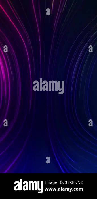 Colorful pink and blue neon light streaks flowing rapidly. Abstract ...