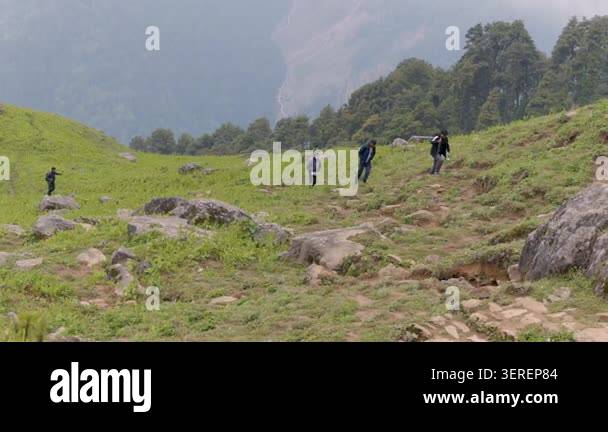 Trek through scenic bugyals and dense forests in the Garhwal Himalayas ...