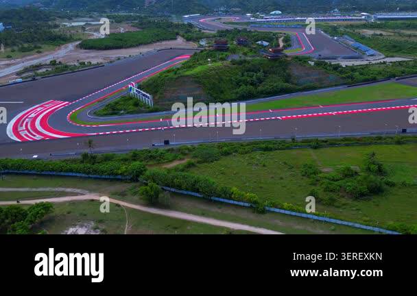 Mandalika International Street Circuit showcasing winding turns ...