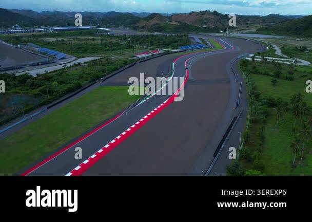Mandalika International Street Circuit showcasing winding turns ...