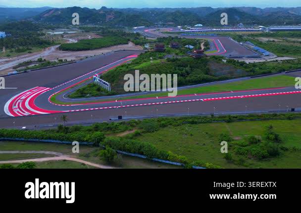 Mandalika International Street Circuit showcasing winding turns ...