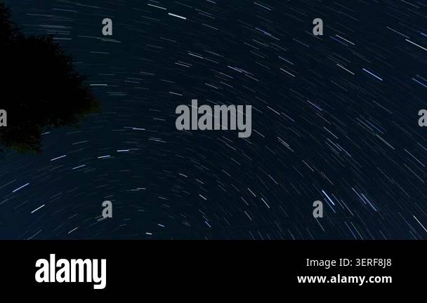 Astrophotography capturing the mesmerizing movement of stars across the ...