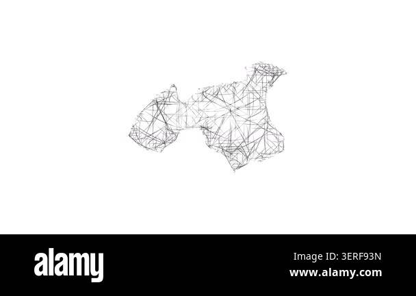 Sketch style minimal Gaziantep outline map animation - smooth ...