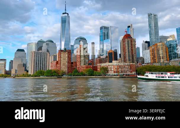 New York, USA, 22 May 2026: Lower Manhattan Skyline Across Hudson River ...