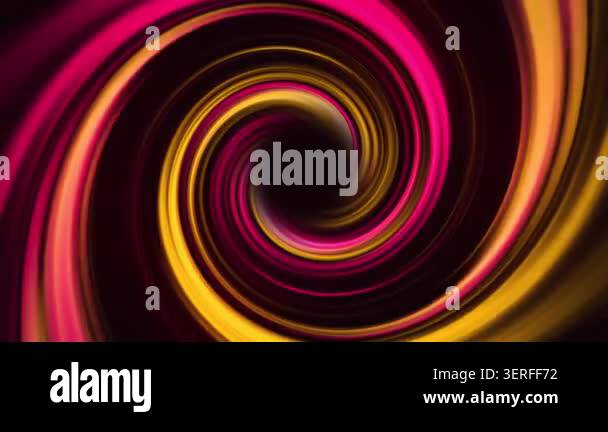 Glowing pink and yellow swirling light trails animation for visual ...