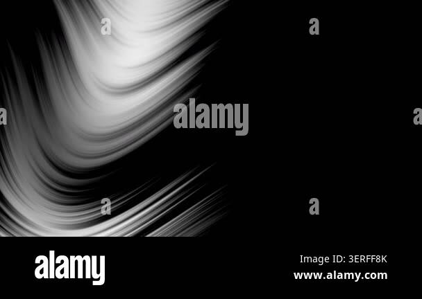Abstract fluid white streaks loop background animation for modern ...