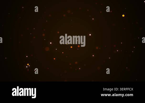 Golden luxury particles with shimmering bokeh lights glittering on dark ...