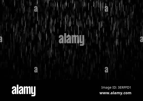 Realistic heavy rain falling on a black background Stock Video Footage ...