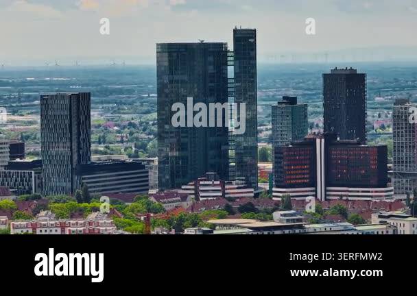 Vienna aerial view in Austria. One of the most famous capital cities of ...