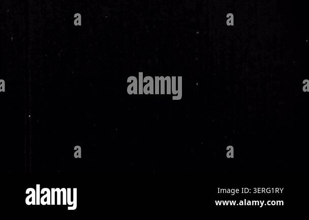 Cinematic film damage overlay with natural dust and scratch motion ...