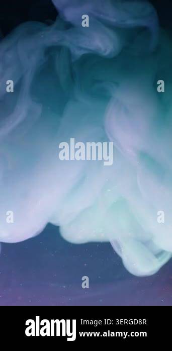 Vertical video. Smoke texture. Fog paint. Blur blue purple yellow ...