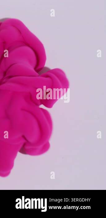 Vertical video. Pink cloud. Paint background. Defocused bright color ...