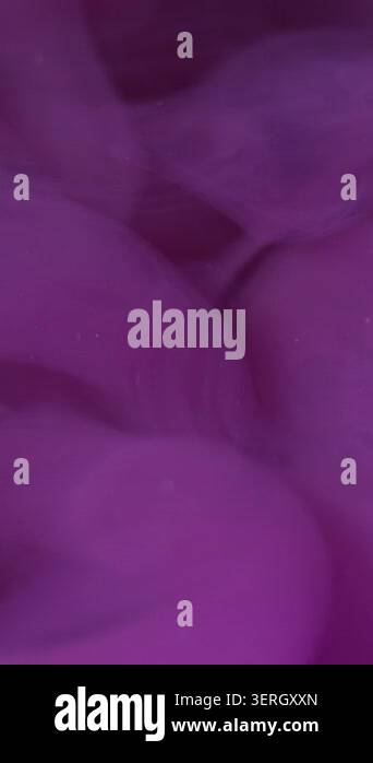 Vertical video. Sparkling mist. Blur paint smoke. Purple glitter ...