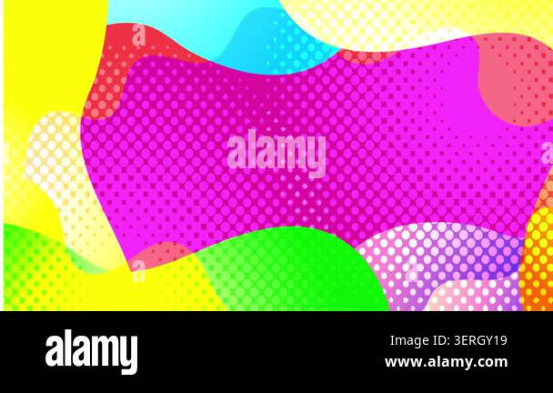 Abstract colorful pop art pattern 4K Stock Video Footage - Alamy