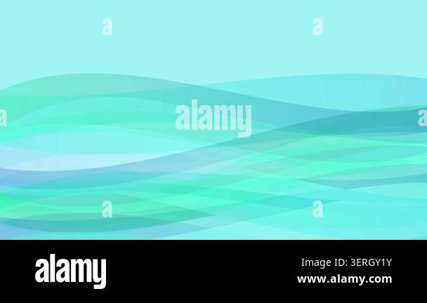 Abstract Flowing Teal Wave Layers 4K Stock Video Footage - Alamy