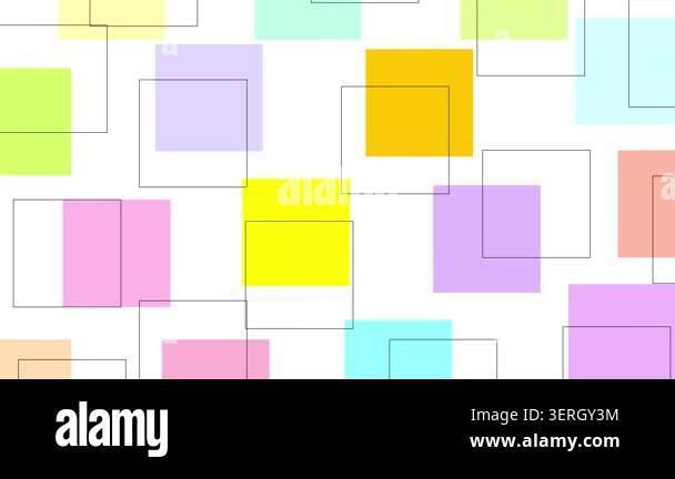 Geometric pattern of colorful floating squares 4K Stock Video Footage ...