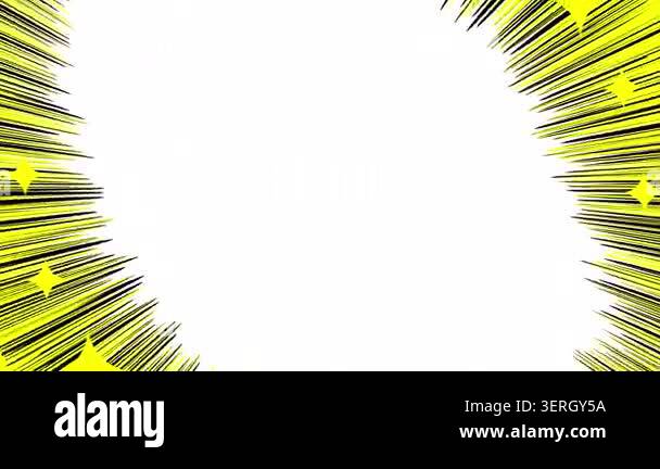 Dynamic Yellow Manga Action Effect Lines 4K Stock Video Footage - Alamy