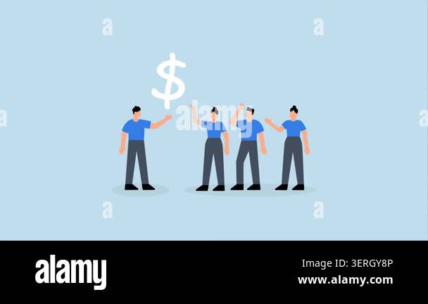 financial advisor, 4k animation of business advisor providing financial ...