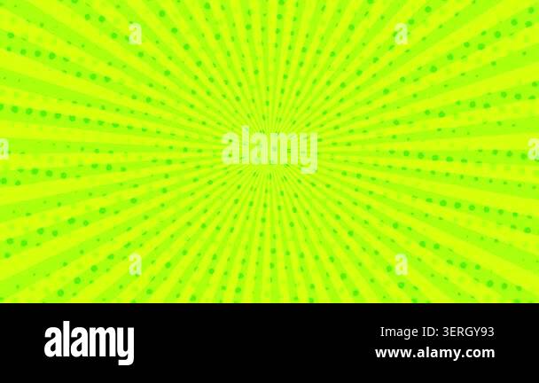 Green Comic Book Sunburst Pattern 4K Stock Video Footage - Alamy