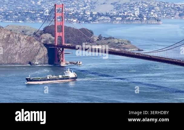 golden gate bridge in san francisco, california Stock Video Footage - Alamy