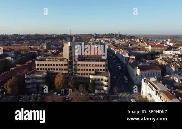 aerial view of the city of the old town Stock Video Footage - Alamy