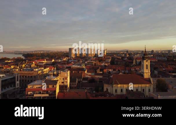 sunset view of istanbul from the horn tower Stock Video Footage - Alamy