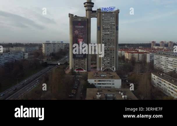kiev, ukraine - december 1 5, 2 0 1 8 : aerial view from a drone on the ...