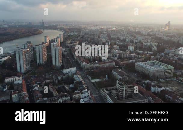 aerial view of the city of kiev, ukraine Stock Video Footage - Alamy