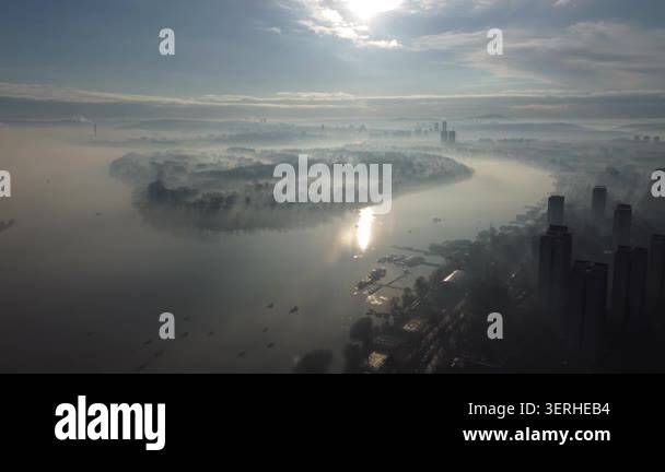 beautiful aerial view of the city Stock Video Footage - Alamy