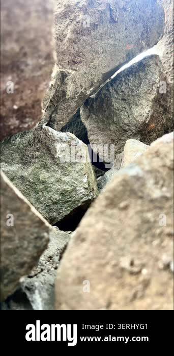 Close-up Details of Natural Rough Stones and Rock Formations Stock ...
