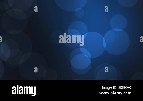 Elegant Blue Bokeh Background Animation with Soft Glowing Circles and ...
