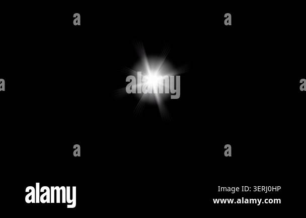 Looping twinkling white star animation. Sparkle particle effect ...
