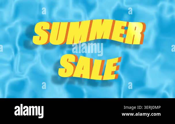 Golden Summer Sale text on ocean water background. Luxury summer ...