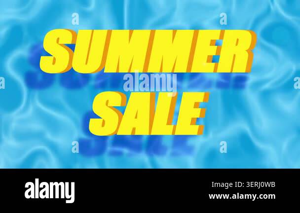 Golden Summer Sale text on ocean water background. Luxury summer ...