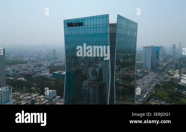 The towering Westin Hotel skyscraper rising above the financial heart ...