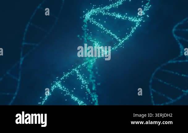 dna molecule, 3 d rendering Stock Video Footage - Alamy