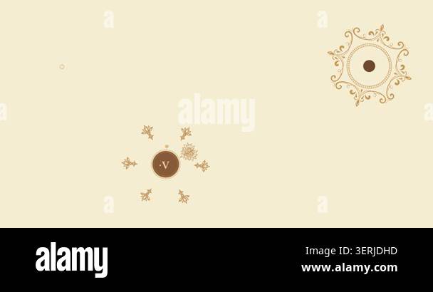 Set of luxury ornate logos. Vintage Labels and badges with retro ...