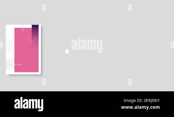 Set of posters in geometric style. Modern minimalist flyers with ...