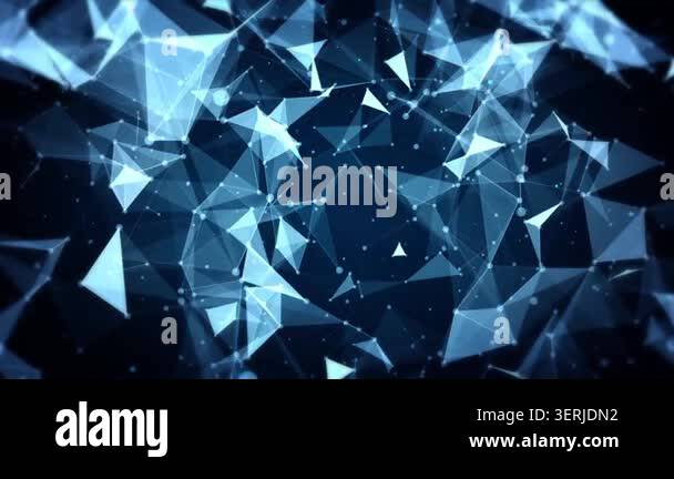 abstract polygonal background with low poly triangles Stock Video ...