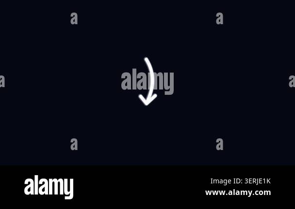 Curved arrow pointing White curved Stock Video Footage - Alamy
