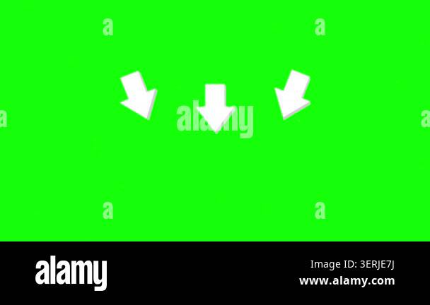 pointing doodle arrows pointing down on green screen Stock Video ...